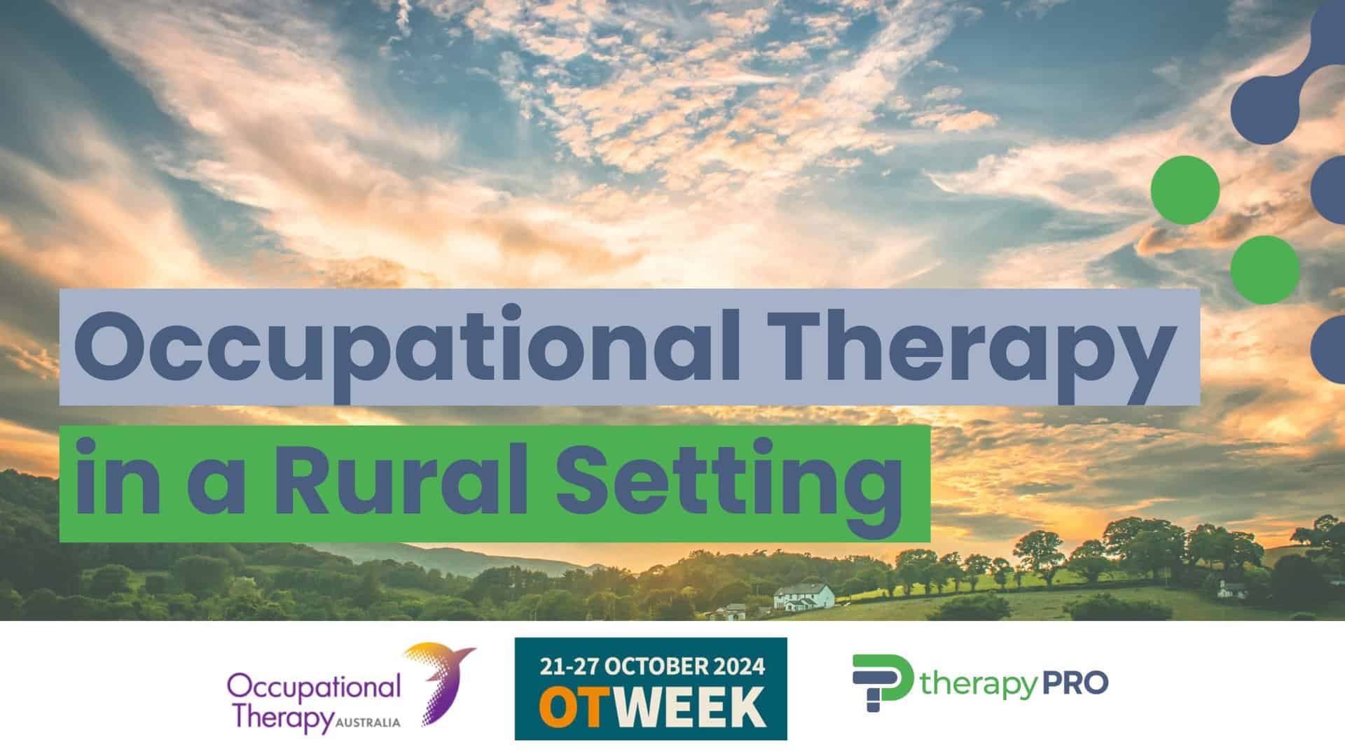 Occupational Therapy in Rural Areas - Therapy Pro